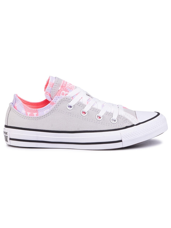 Bambas Converse Ctas Double Upper Ox 567746C Gris | zapatos.es