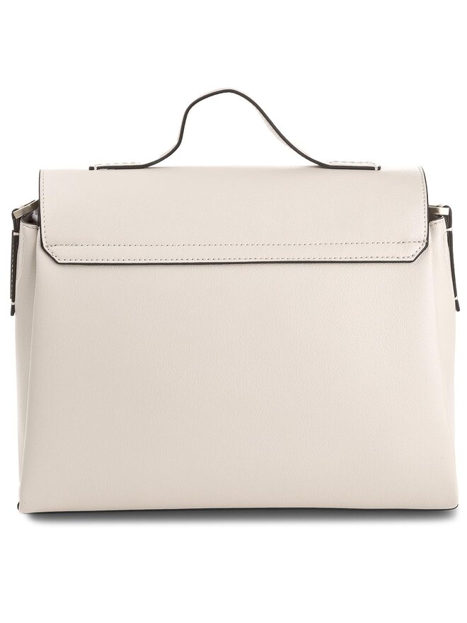 Handtasche Calvin Klein Frame Top Handle Sat K60K603990 Weiß | eschuhe.de