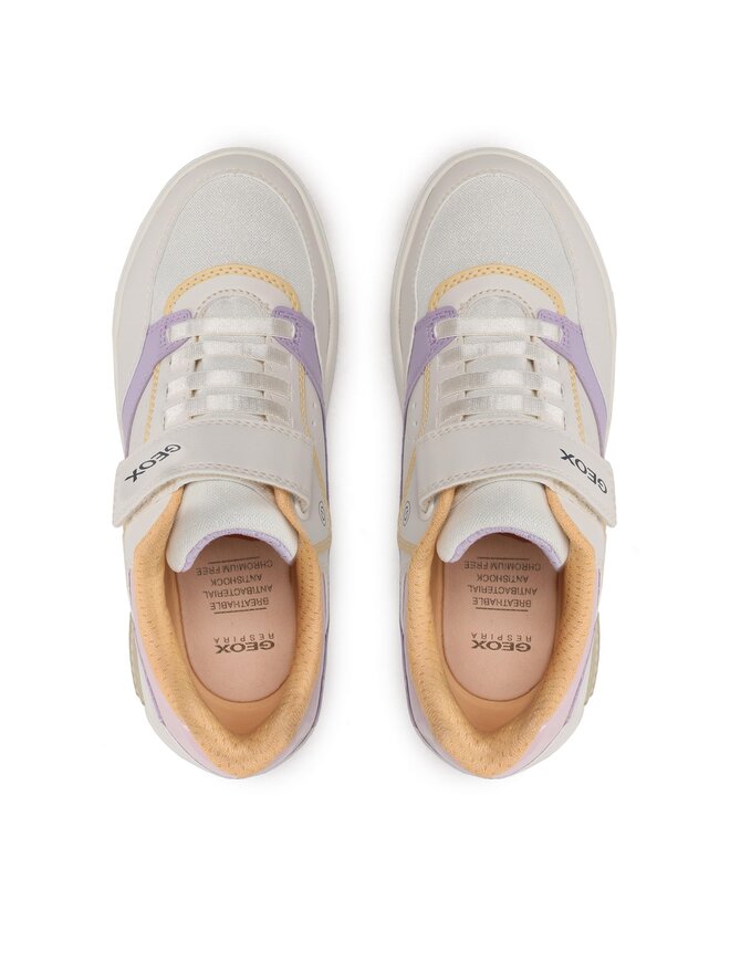 Sneakers Geox J Illuminus Girl J35HPA0BUASC1P8W D Beige | eschuhe.de