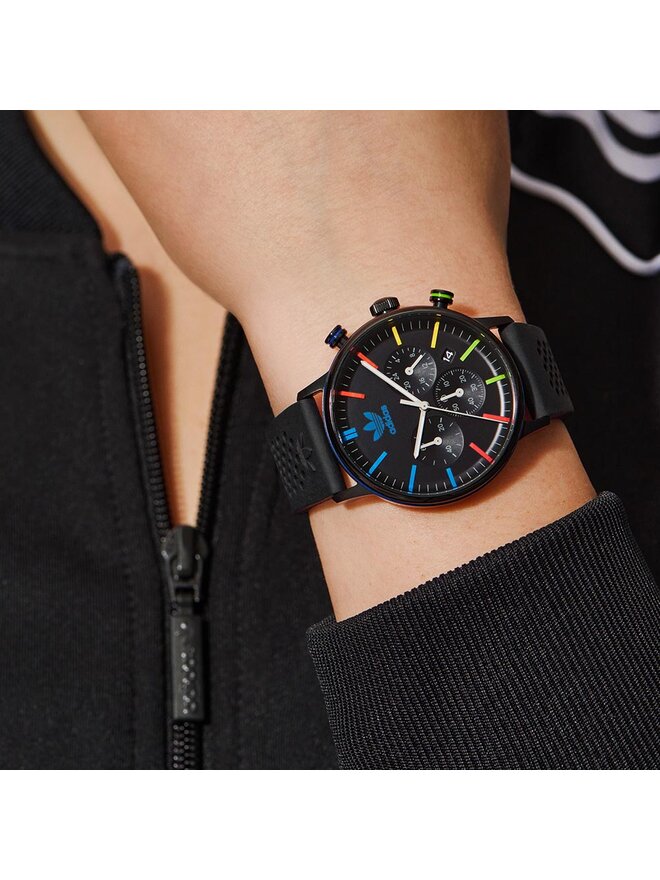 Uhr adidas Originals Code One Chrono Watch AOSY23021 Schwarz | eschuhe.de