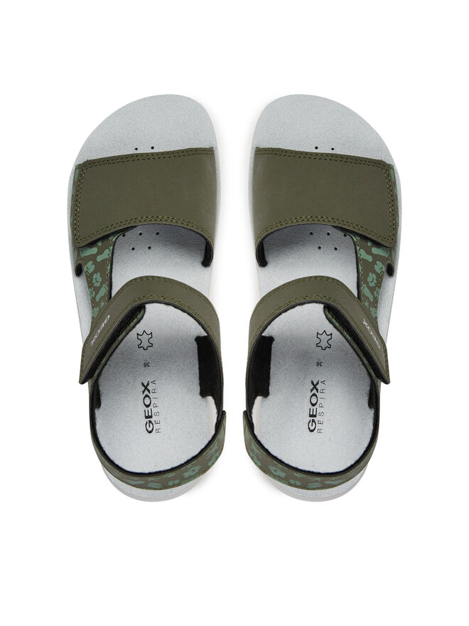 Sandale Geox J Sandal Lightfloppy J45GQE 000CE C3222 D Kaki | epantofi.ro