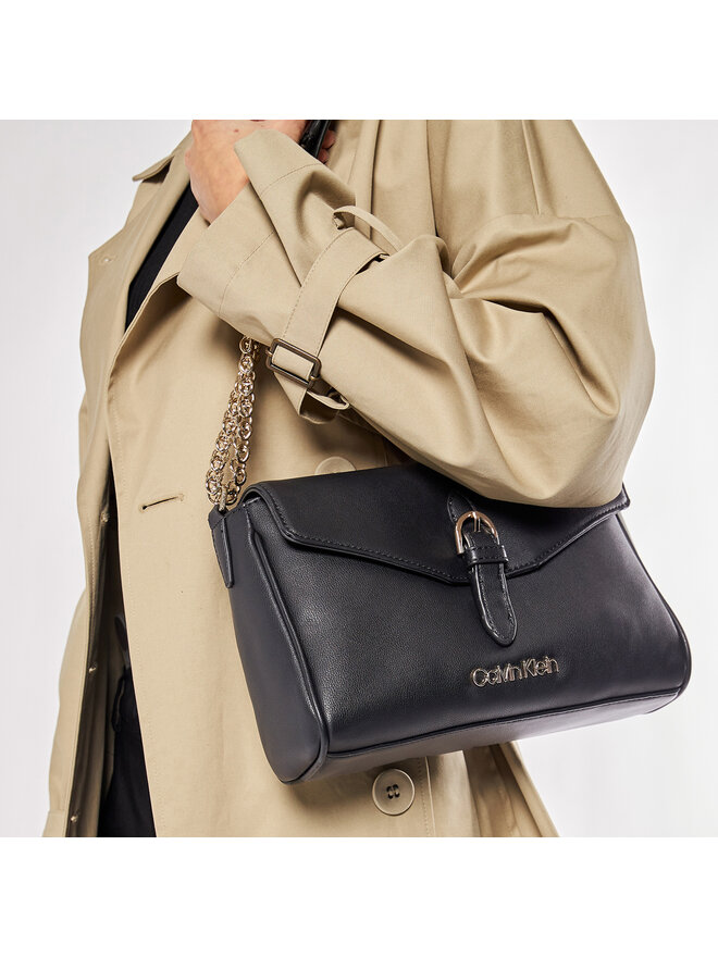 Handtasche Calvin Klein Ew Conv Flap Crossbody Md K60K607429 Schwarz ...