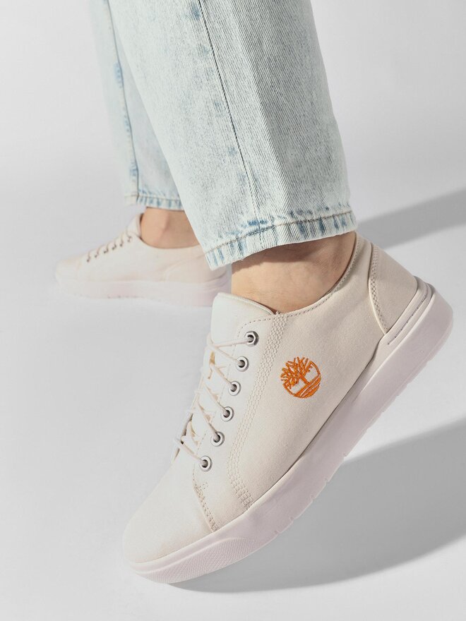 Sneakers Timberland Seneca Bay Canvas Ox TB0A5P5GL771 Weiß | eschuhe.de