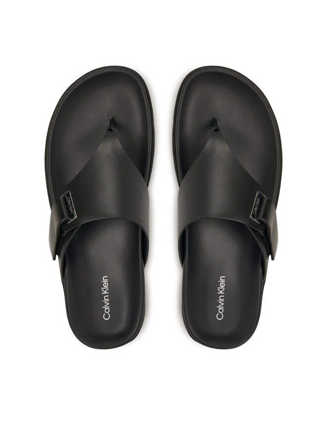 Sandale Calvin Klein Flat Adj Tp Eyelet HW0HW02349 Negru | epantofi.ro