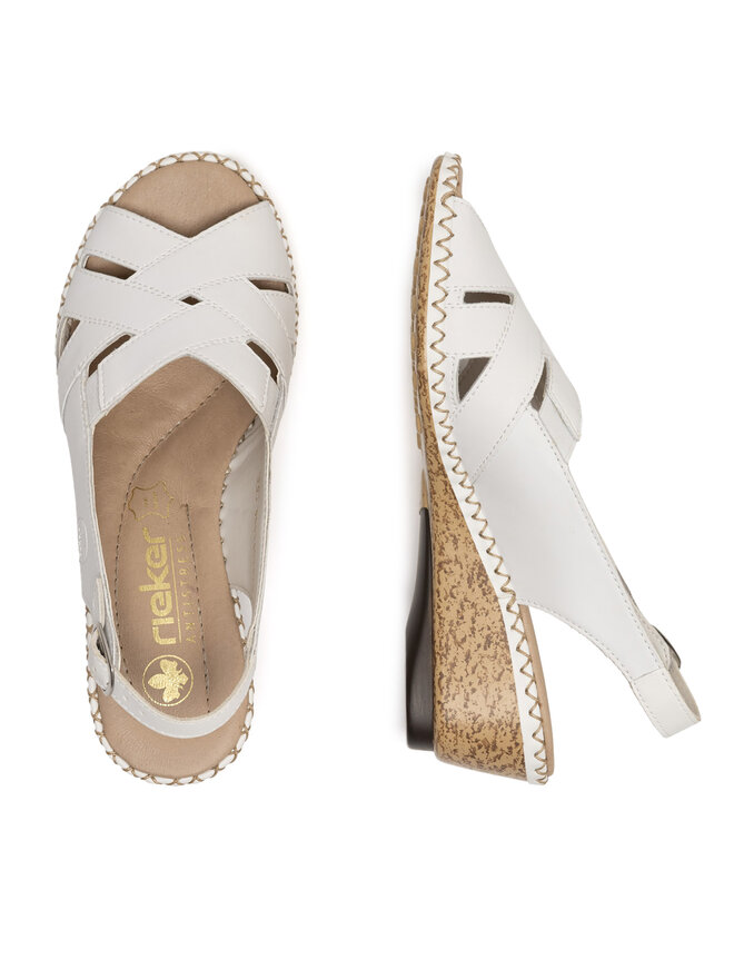 Сандали Rieker 66189-80 Бял | obuvki.bg