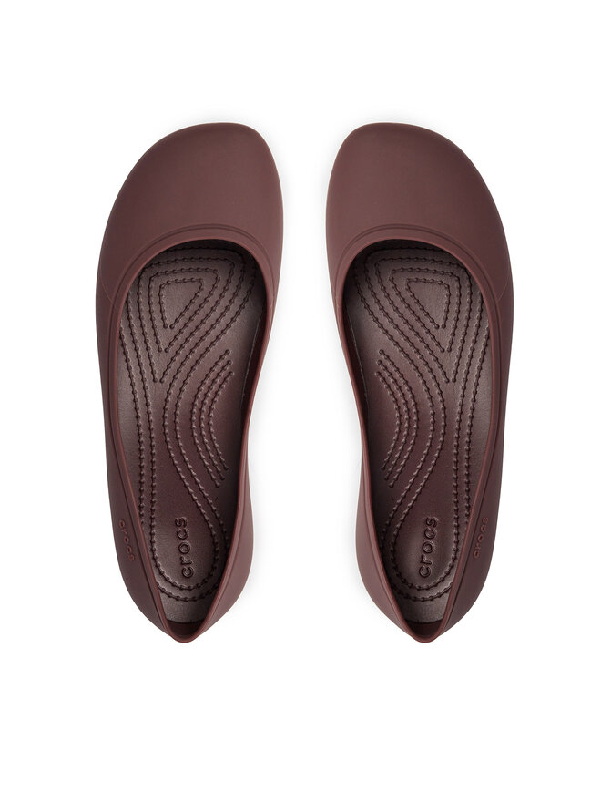 Ballerinas Crocs Brooklyn Flat 209384 Dunkelrot | eschuhe.de
