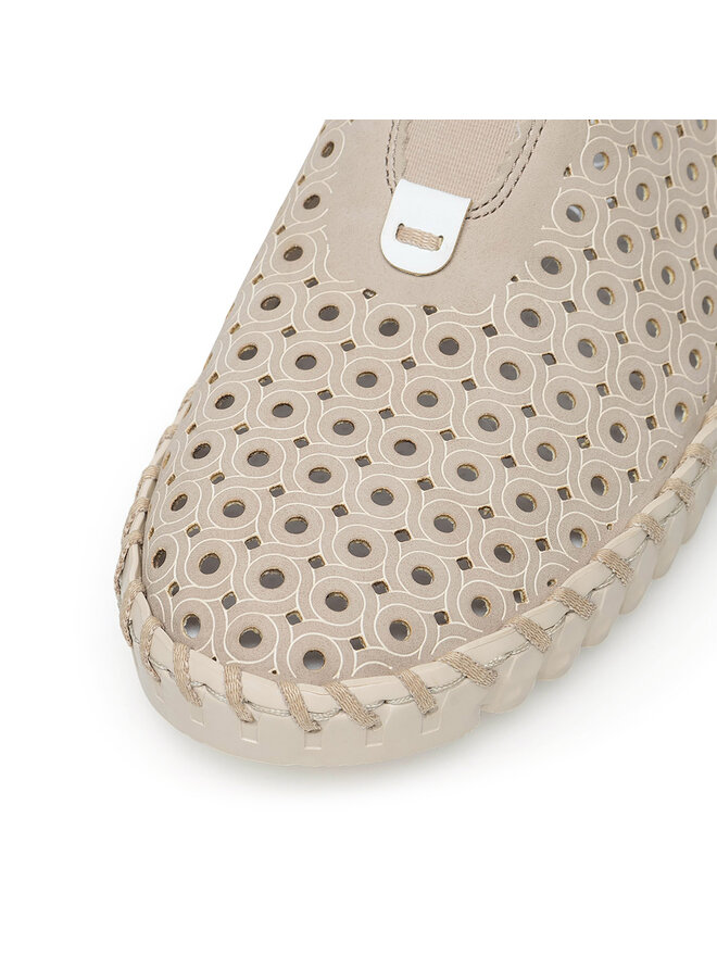 Półbuty Rieker N1963-62 Beżowy | eobuwie.com.pl