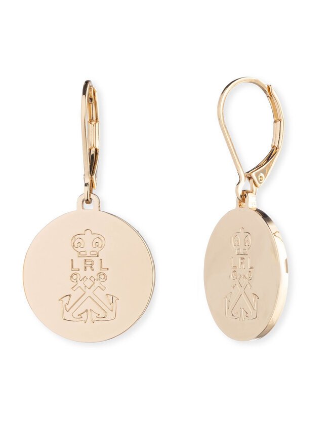 Ohrringe LAUREN RALPH LAUREN Pe Logo Drop 14G00887 Goldfarben | eschuhe.de