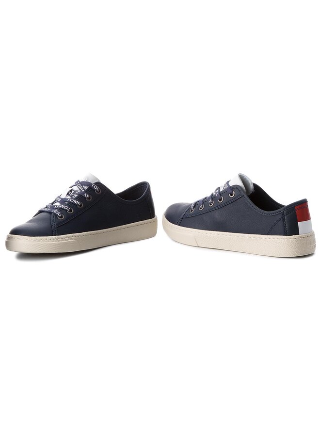 Sneakers Tommy Jeans Light Leather Low EN0EN00230 Dunkelblau eschuhe