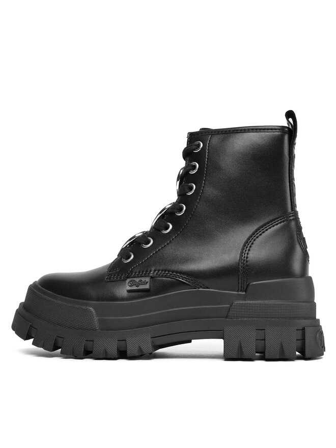 Schnürstiefeletten Buffalo Aspha Rld Heart 1622308 Schwarz | eschuhe.de