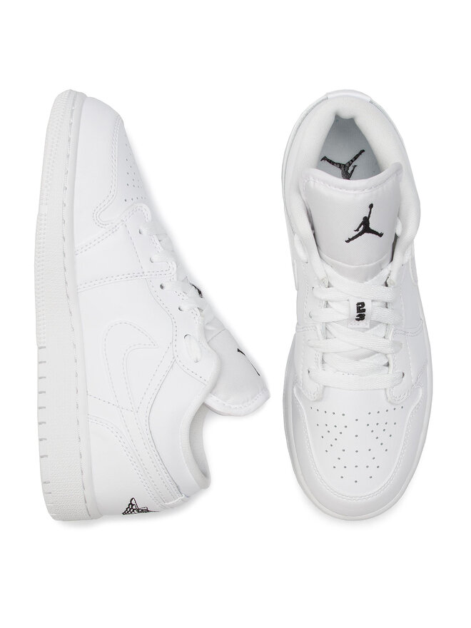 Sneakers Nike Air Jordan 1 Low (GS) 553560 101 Weiß | eschuhe.de
