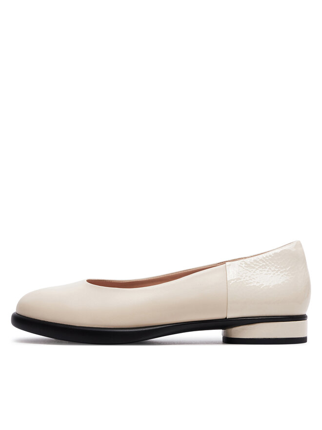 Baleriny ECCO 22230301378 Beżowy | eobuwie.com.pl