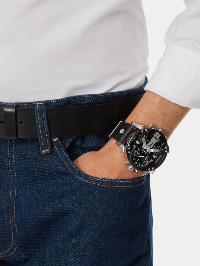 Zegarek Diesel Mr Daddy 2.0 DZ7313 Czarny | eobuwie.com.pl