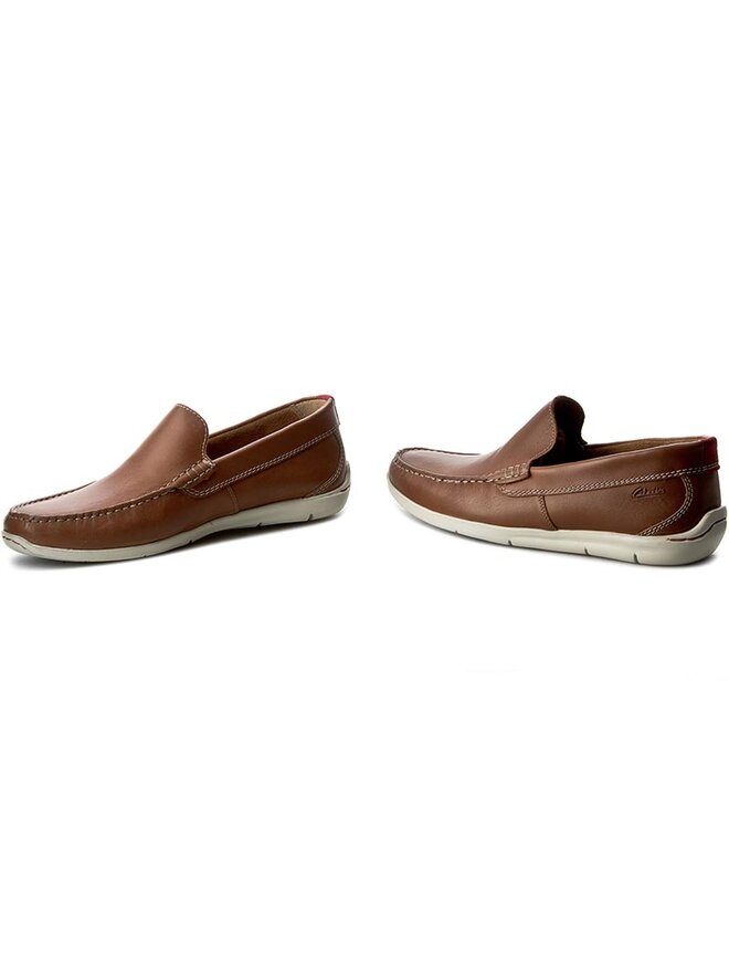 Mokasyny Clarks Karlock Lane 261151557 Brązowy | eobuwie.com.pl