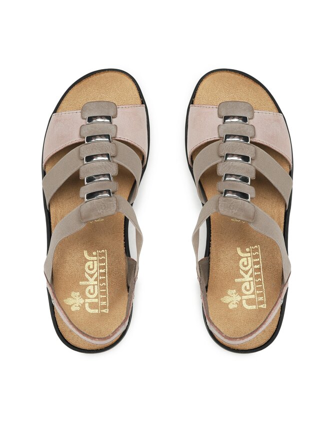 Sandalen Rieker 64580-42 Grau | eschuhe.de