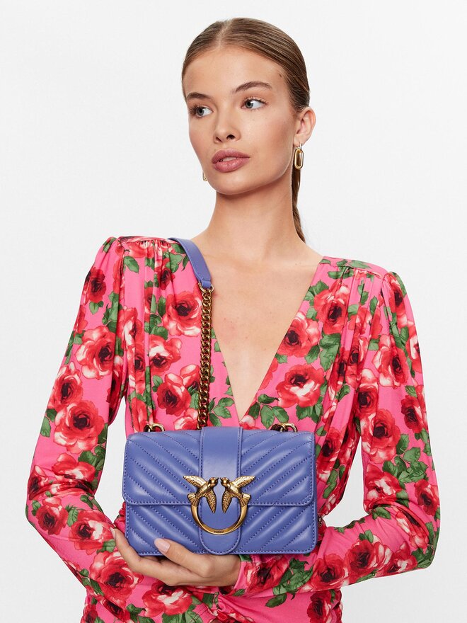 Kabelka Pinko Love One Mini Cl PE 23 PLTT 100059 A0GK Fialová | eobuv.cz