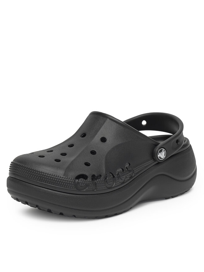 Chanclas Crocs BAYA PLATFORM CLOG 208186-001 Negro | zapatos.es