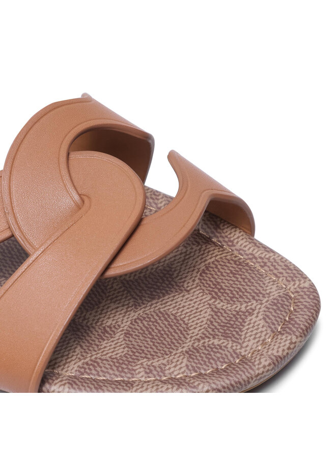 Chanclas Coach Essie Leather Sandal C2310 11002151EDC Marrón | zapatos.es