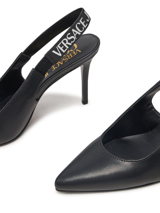 Pantofi cu toc subțire Versace Jeans Couture 78VA3S52 Negru | epantofi.ro