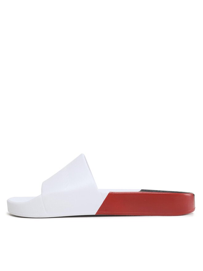 Pantoletten Tommy Hilfiger Ts Poolslide 5 FD0FD00063 Weiß | eschuhe.de