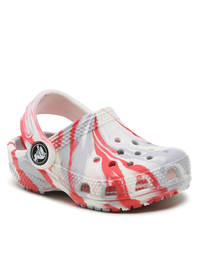 Nazouváky Crocs Classic Marbled Clog T 206838 Bílá | eobuv.cz