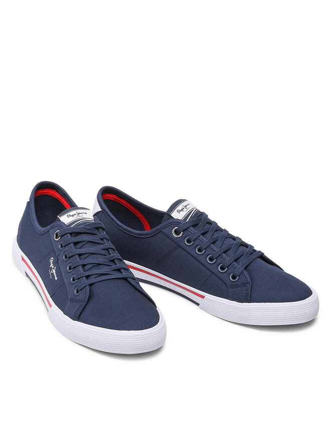 Sneakers aus Stoff Pepe Jeans Brady Men Basic PMS30816 Dunkelblau ...