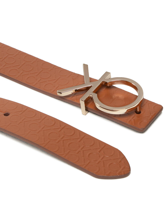 Pasek Damski Calvin Klein Re-Lock Ck Rev Belt 30mm K60K610156 Brązowy ...