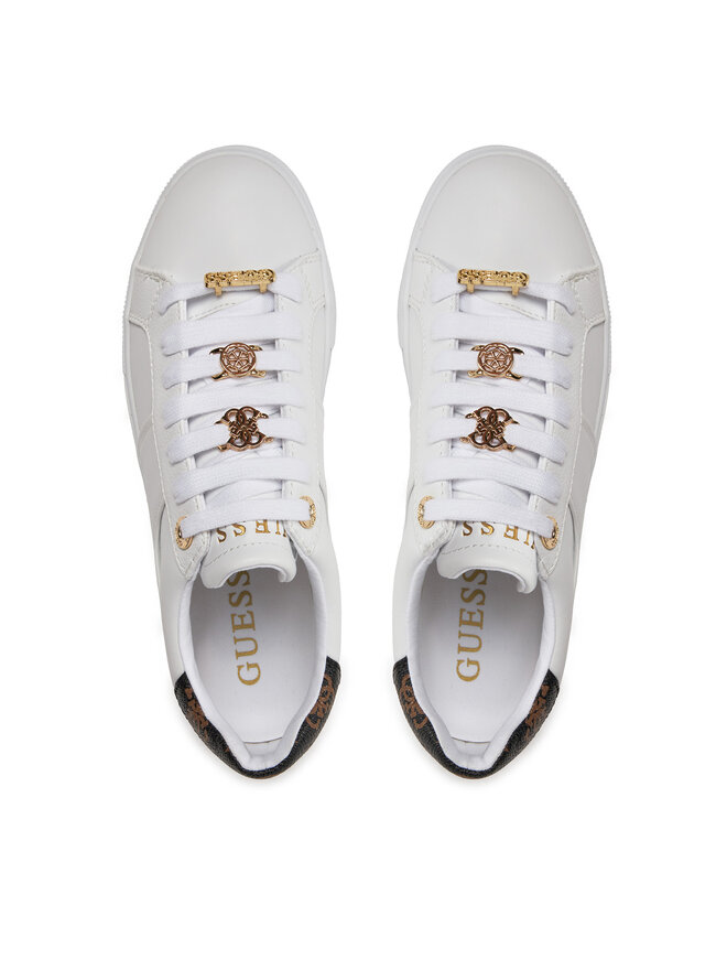 Sneakersy Guess Giella FLJGIE ELE12 Biały | eobuwie.com.pl