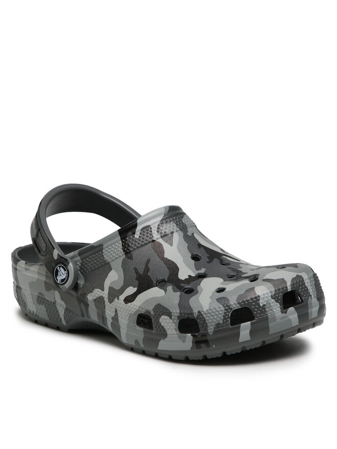 Παντόφλες Crocs Classic Printed Camo Clog 206454 Γκρι | epapoutsia.gr