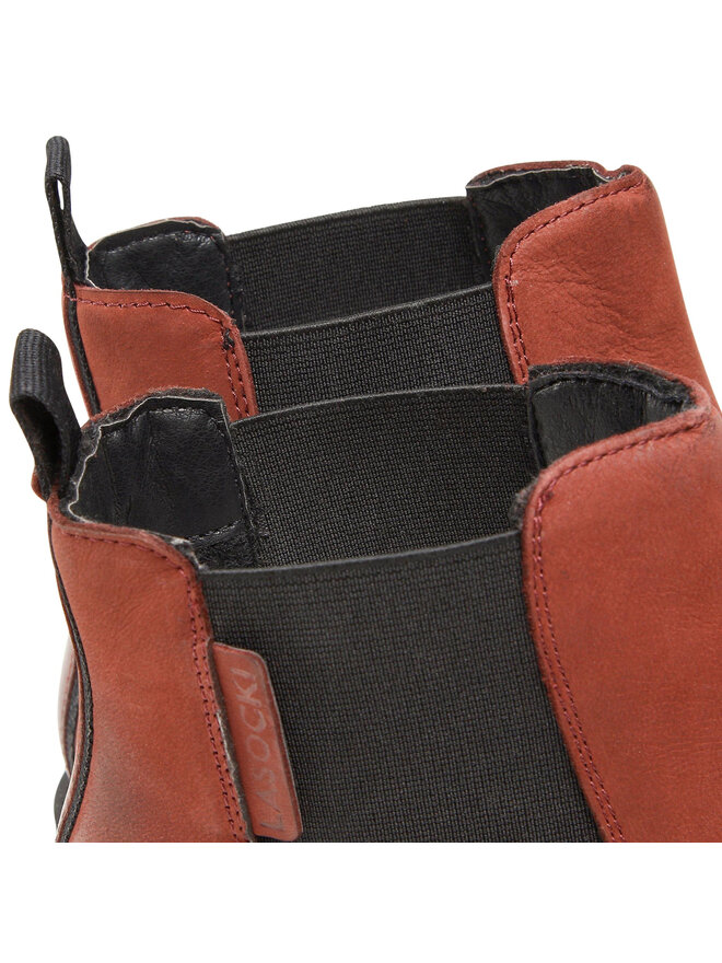 Kotníková obuv s elastickým prvkem Lasocki WI23-GHADI-07 Bordó | eobuv.cz