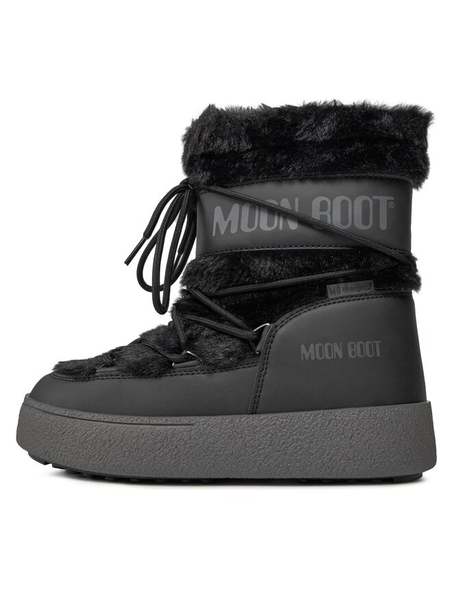 Cizme de zăpadă Moon Boot Ltrack Faux Fur Wp 24501300001 Negru ...