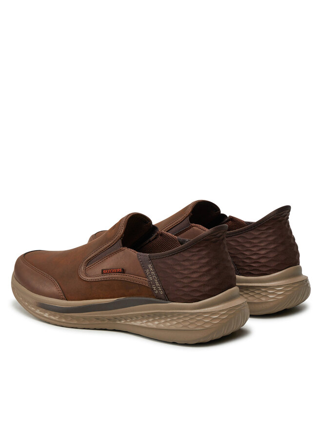 Półbuty Skechers Slade 205237 Brązowy | eobuwie.com.pl