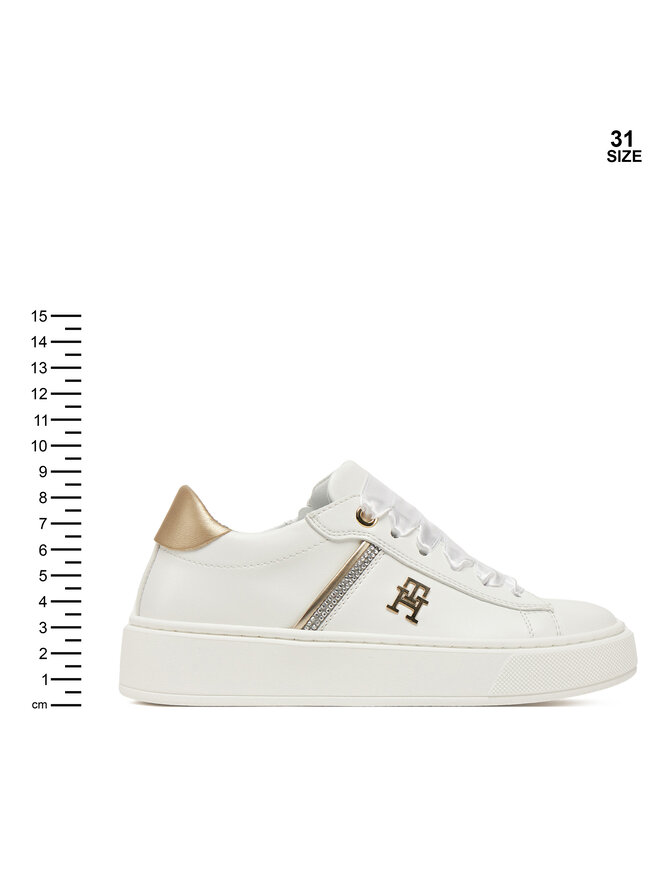 Sneakers Tommy Hilfiger Low Cut Lace UP T4A9 33933 0206X048 WeiB eschuhe