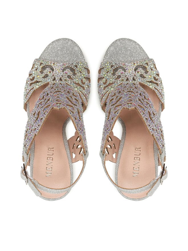 Sandalen Menbur 23425 Silberfarben | eschuhe.de