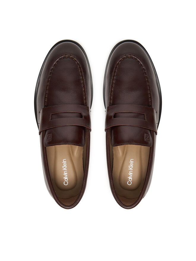 Halbschuhe Calvin Klein Ess Rubber Penny Loafer Pol Lth HM0HM02025 ...