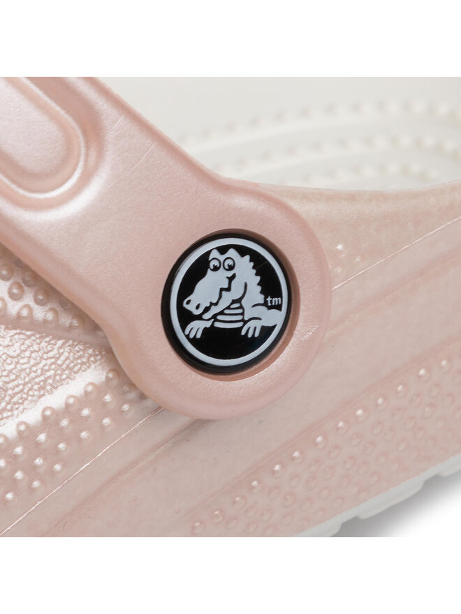 Pantoletten Crocs Classic Metallic Clog 205831 Rosa | eschuhe.de