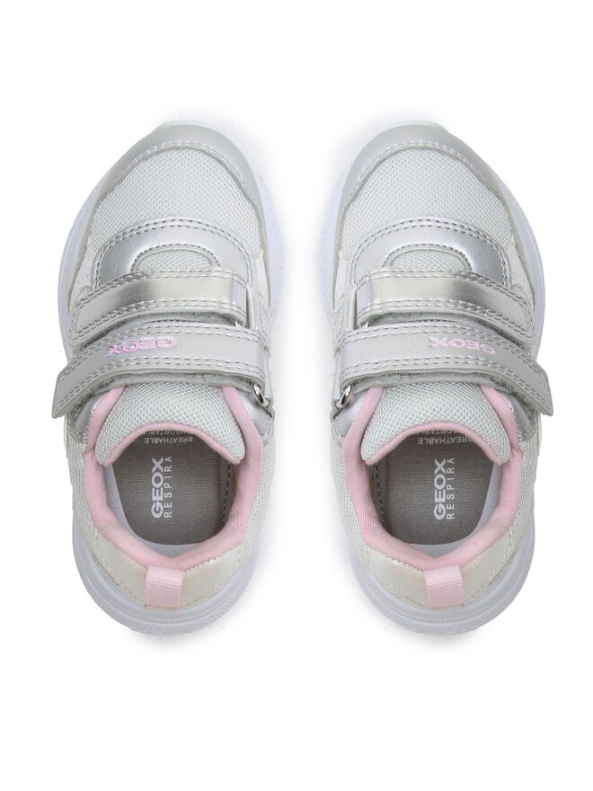 Sneakers Geox B Sprintye Girl B354TC014AJC0566 S Silberfarben | eschuhe.de