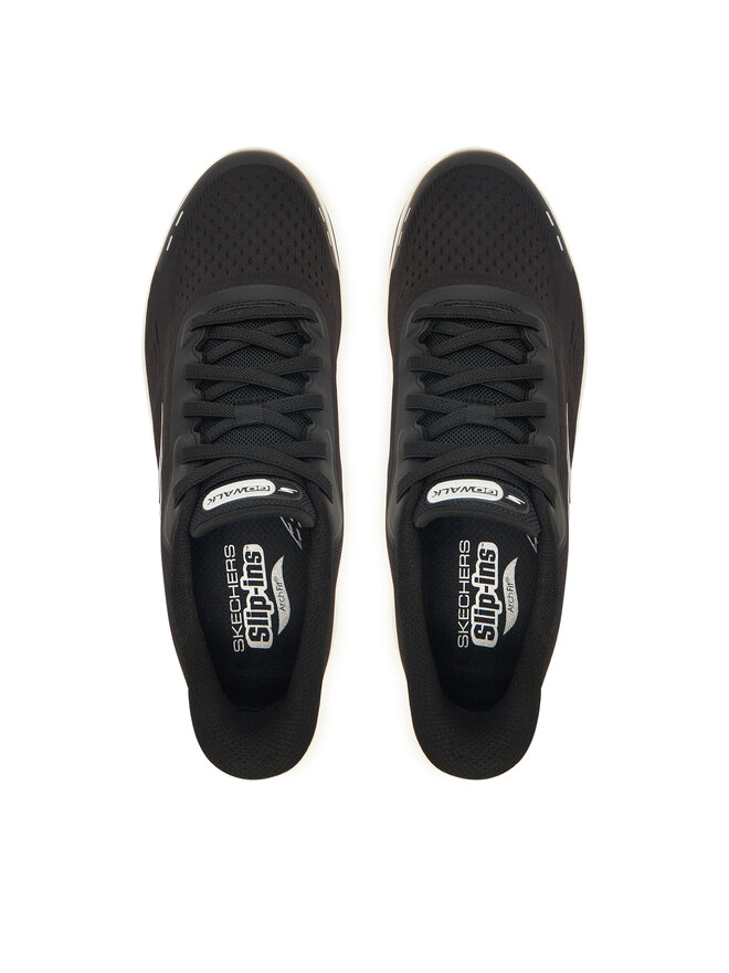 Sneakers Skechers Go Walk Arch Fit N-Joy 217075 BKW Negru | epantofi.ro