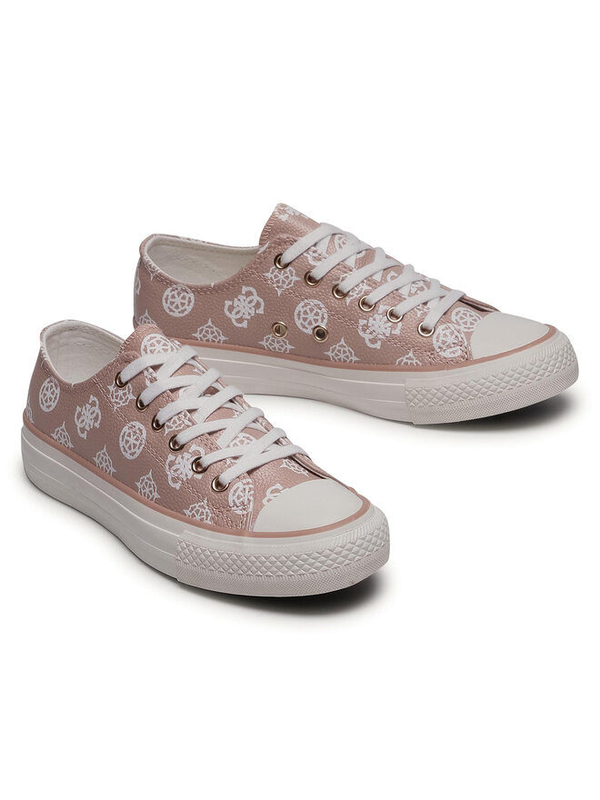 Sneakers aus Stoff Guess Nikola FL7NIK FAL12 Rosa | eschuhe.de
