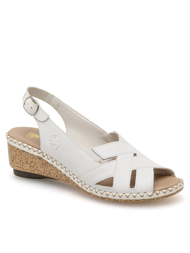 Sandale Rieker 66189-80 Alb | epantofi.ro