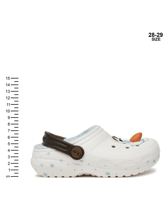 Klapki Crocs Classic Frozen Olaf Clog Kids 210234 Biały | eobuwie.com.pl