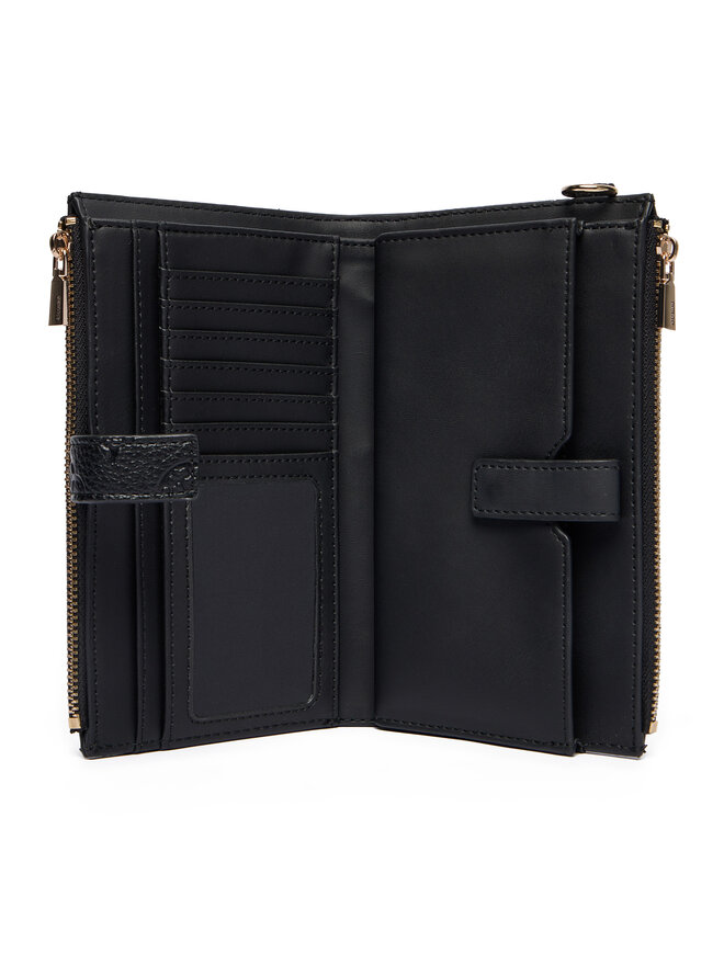 Голям дамски портфейл Guess Cresidia II Slg SWPD98 88157 Черен | obuvki.bg