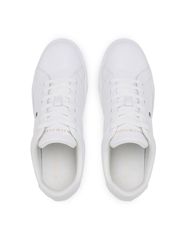 Sneakers Tommy Hilfiger Essential Court FW0FW07427 Bianco | escarpe.it