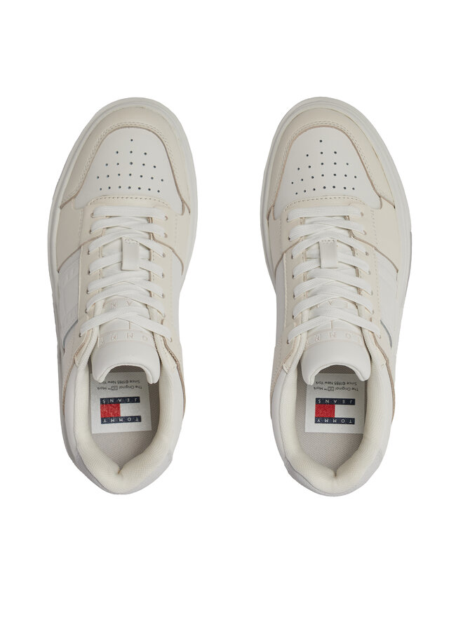 Sneakers Tommy Jeans Tjw Skate Sneaker Ltr EN0EN02423 Écru | epantofi.ro