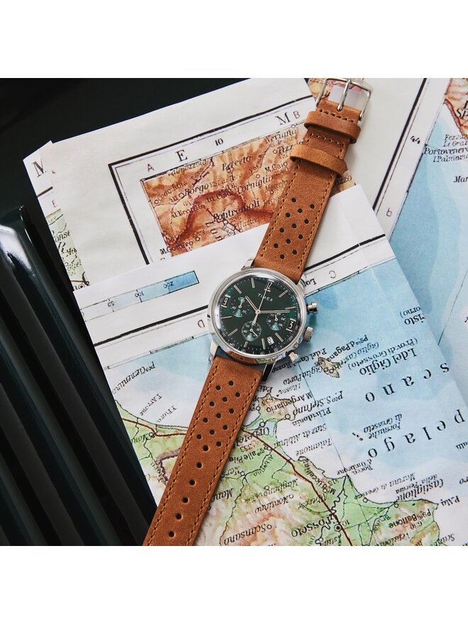 Uhr Timex Marlin Chronograph TW2W10100 Braun | eschuhe.de