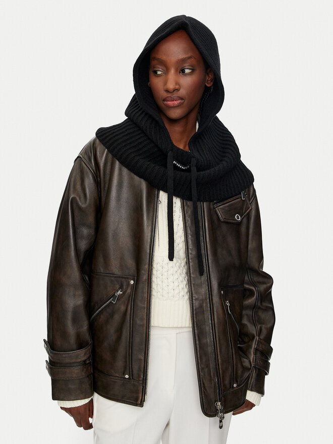 Tunelová šála Pinko Balaclava 104494 A1CH Černá | eobuv.cz