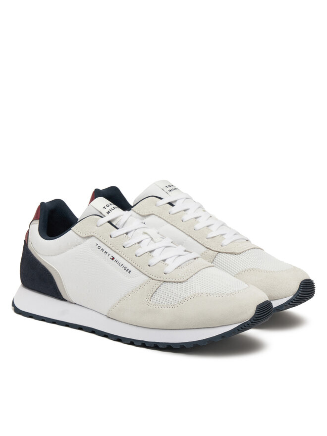Sneakers Tommy Hilfiger New Runner Eva Mix FM0FM05465 Alb | epantofi.ro