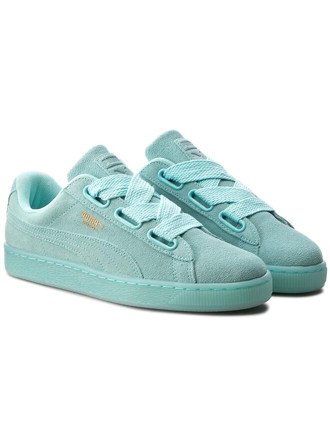 Sneakersy Puma Suede Heart Reset Wn's 363229 01 Zielony | eobuwie.com.pl