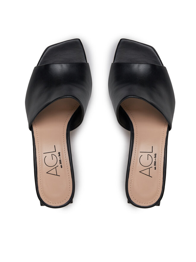 Pantoletten AGL Angie Mule D660011PCKB0741013 Schwarz | eschuhe.de