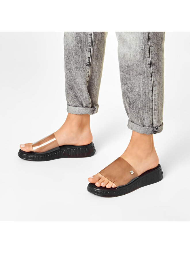 Pantoletten DKNY Mezz K1033111 Schwarz | eschuhe.de